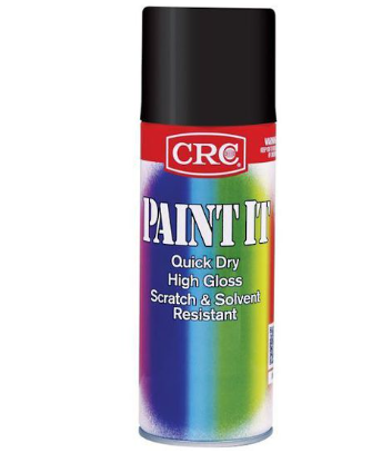 CRC PAINT IT BLACK SATIN 400ml | Warehouse Building Supplies