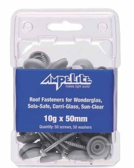 SUNCLEAR ROOF FIXING SCREW 50mm (50) | Warehouse Building Supplies